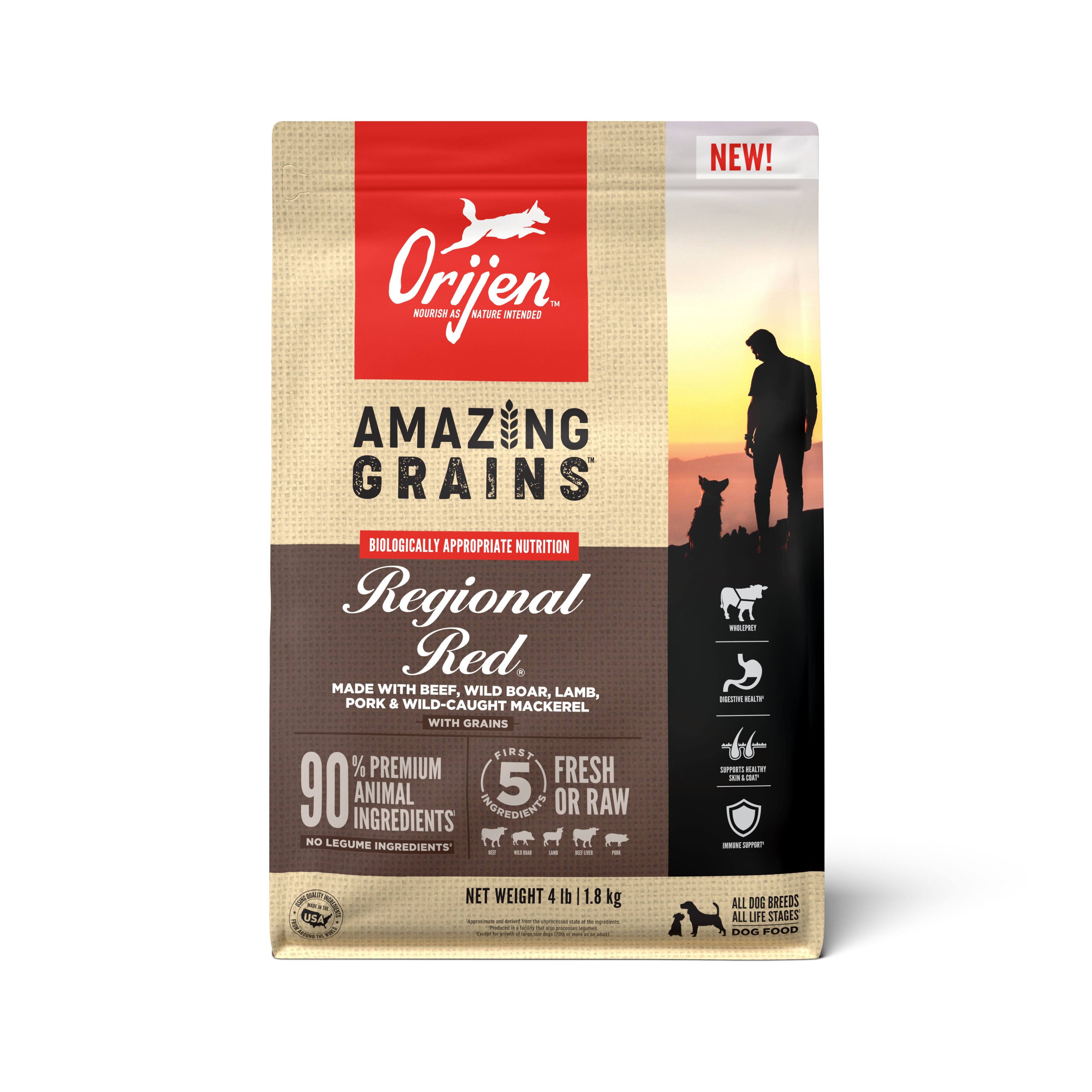 Orijen Amazing Grains Regional Red Dry Dog Food – Anaheim Feed & Pet Supply