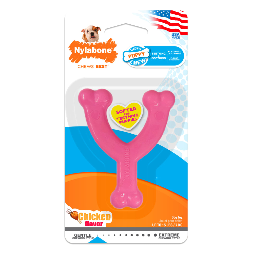 Nylabone Pink Extra Small/Petite Wishbone, Dog Toy – Anaheim Feed & Pet ...