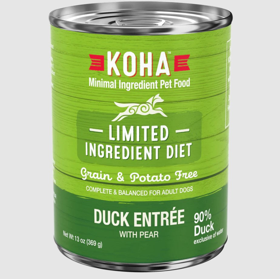 Koha Limited Ingredient Diet Duck Entrée, Wet Dog Food, 13-Oz Case Of ...